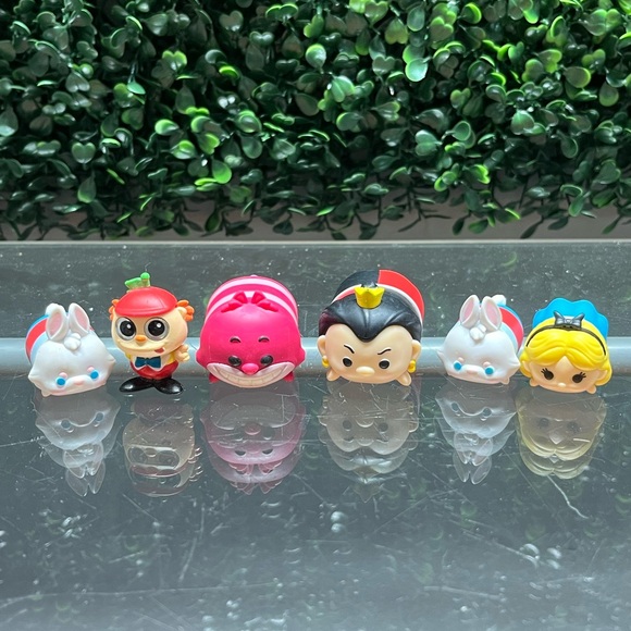 Disney | Toys | 6 Disney Tsum Tsum Character Collection Pink Red Blue ...